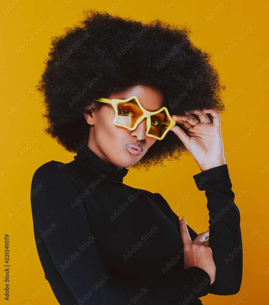 Beautiful african woman studio portraits, concept about lifestyle and ...