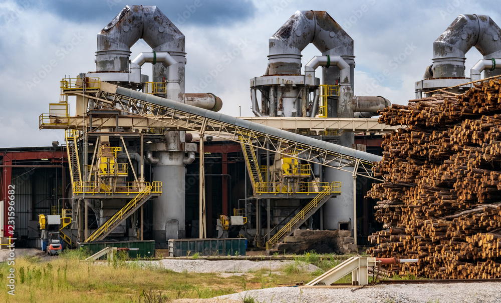 Logging mill Stock Photo | Adobe Stock