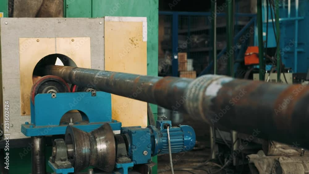 Hardbanding welding process close-up. drill pipe manufacturing process ...