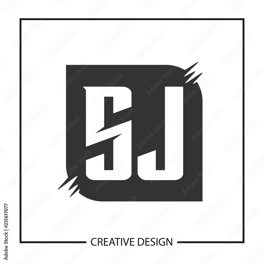 Initial Letter SJ Logo Template Design Vector Illustration Stock Vector ...