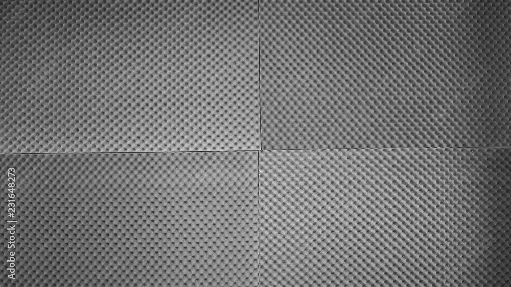 Sound proof padding acoustic soft foam grey color double thick panels ...