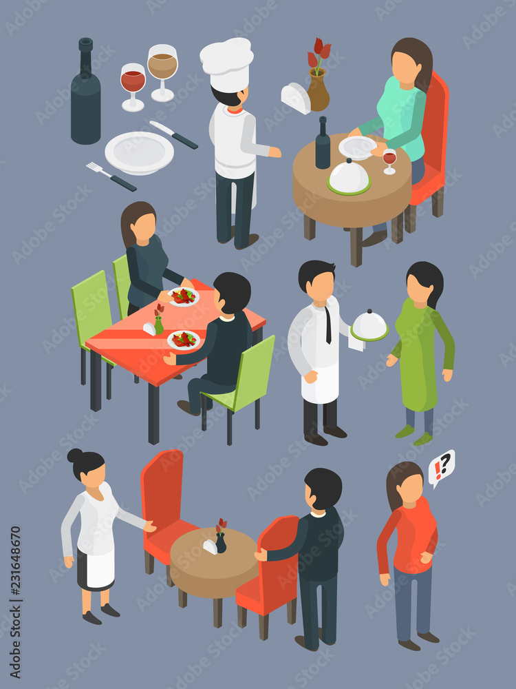 Restaurant people. Catering staff services buffet banquet hall event ...