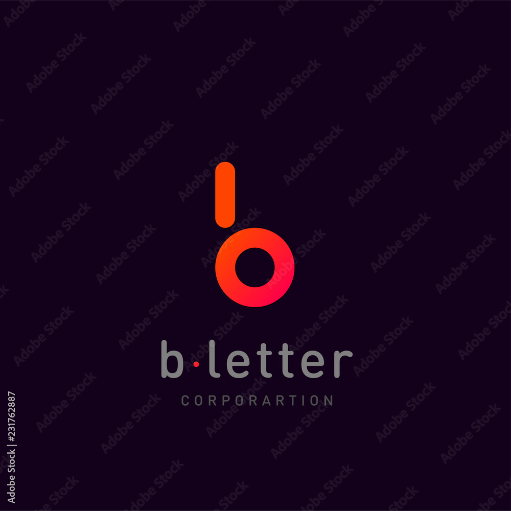 Letter B vector logo design template for corporate identity Stock ...