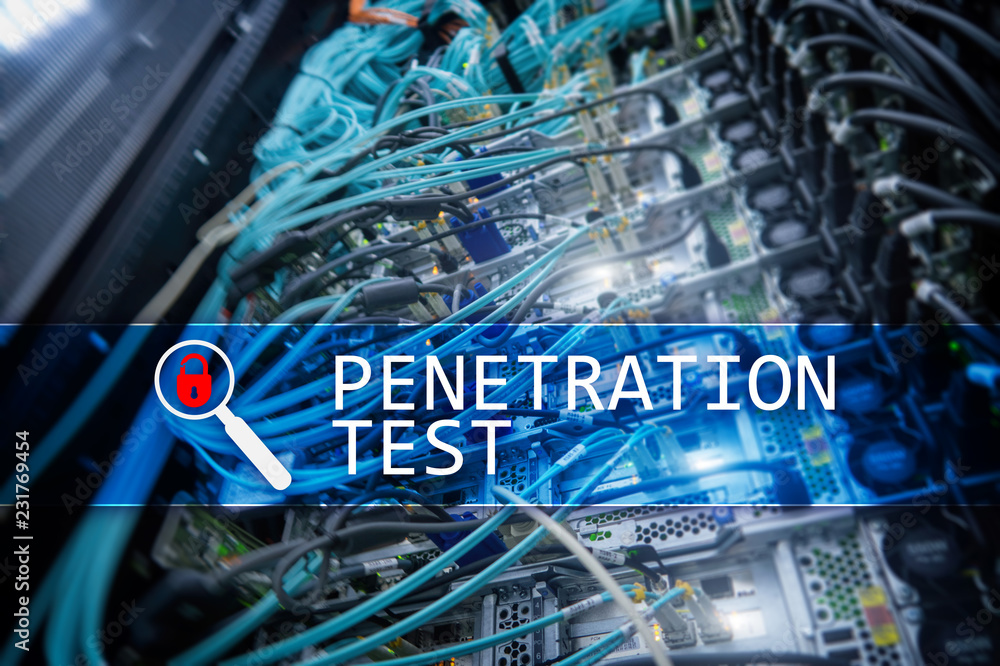 Penetration test. Cybersecurity and data protection. Hacker attack ...