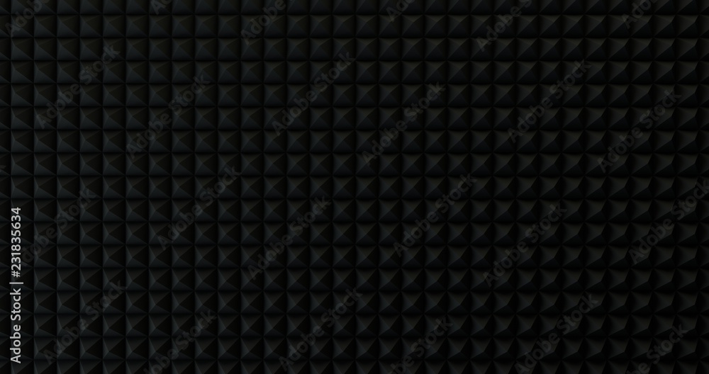 Black Acoustic Panels Studio Foam Wedges ,Sound proofing panel, Sound ...