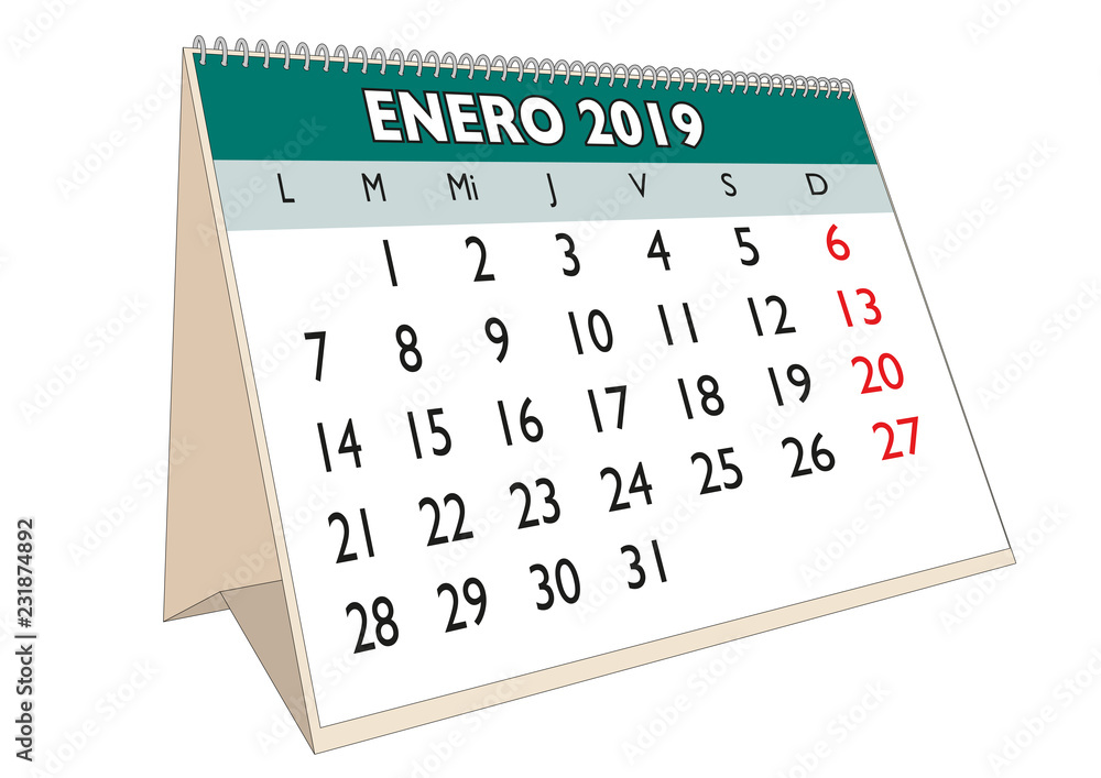 Spanish Calendar Clipart