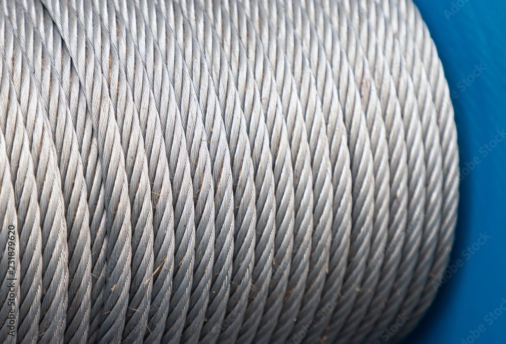 wire rope sling cable or steel rope background and texture. Stock Photo ...