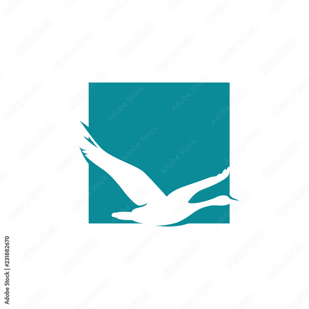 Flying Goose logo design inspiration Stock Vector | Adobe Stock