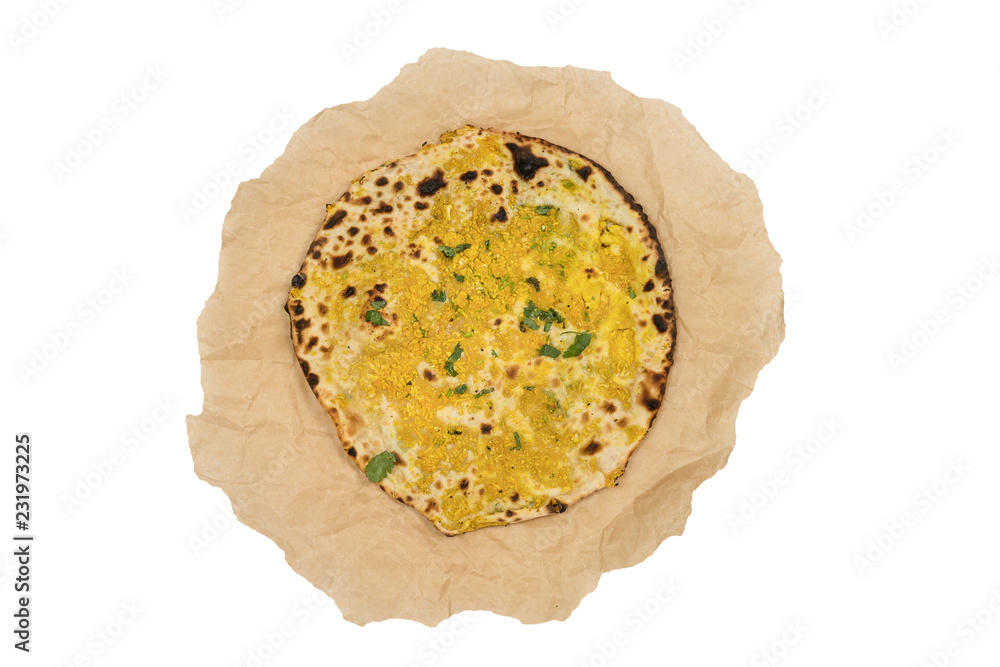Gobi paratha indian flat bread naan stuffed with cauliflower and ...