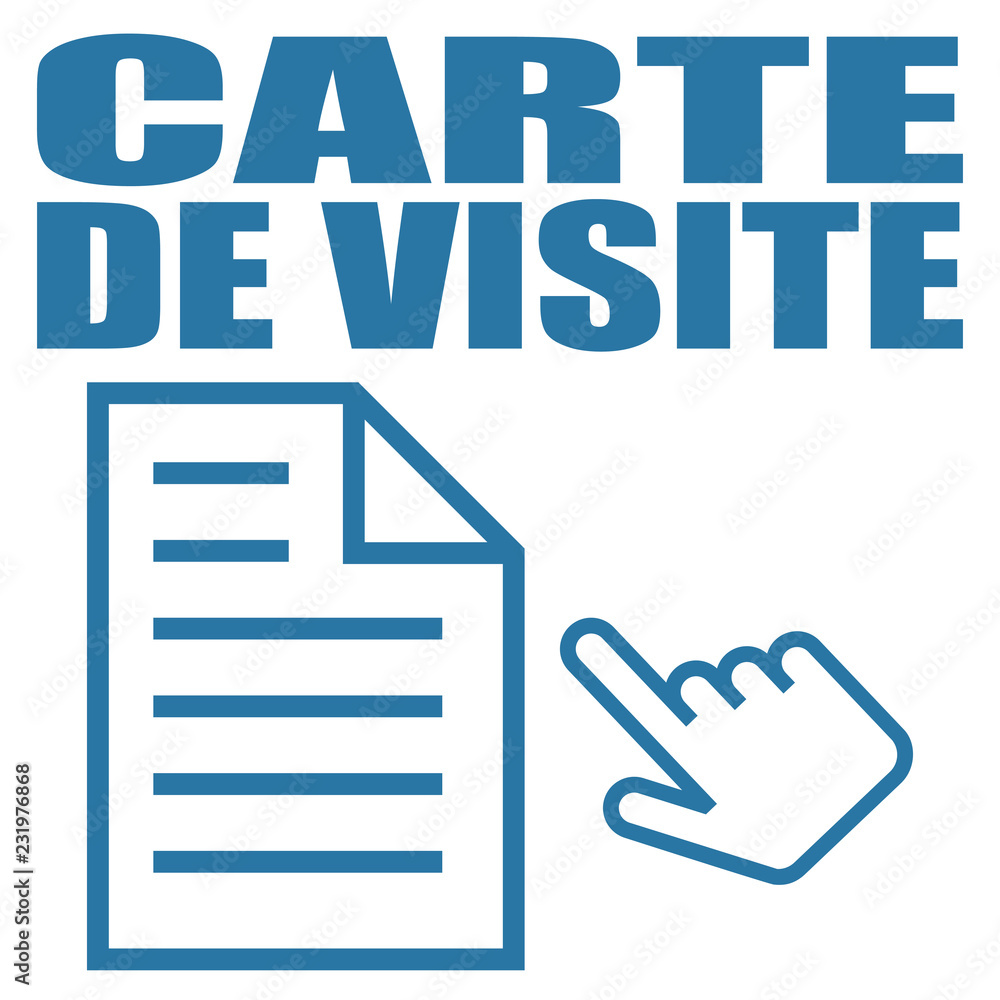 Logo carte de visite. Stock Vector | Adobe Stock
