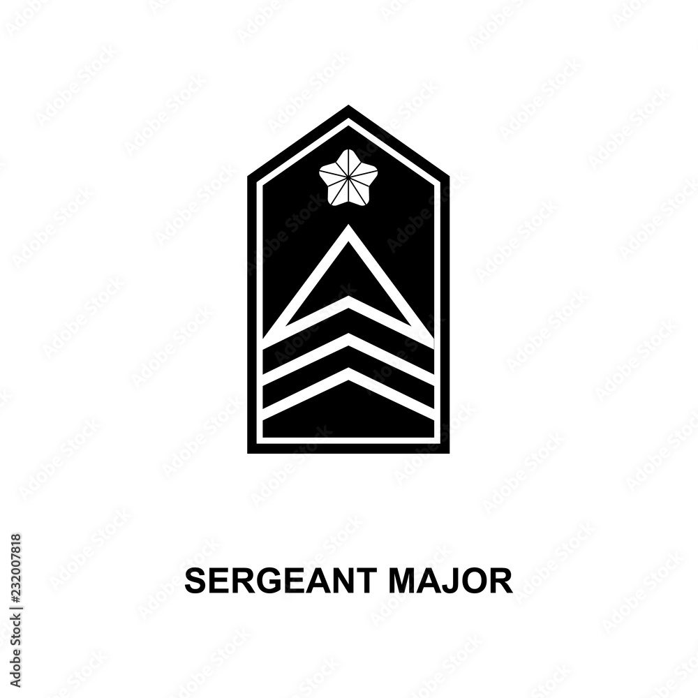 japan sergeant major military ranks and insignia glyph icon Stock ...