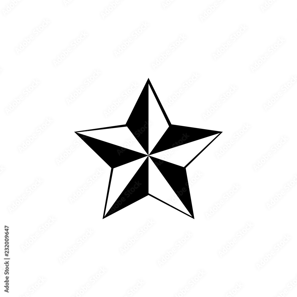 Five pointed star icon. Element of winter tourism. Premium quality ...