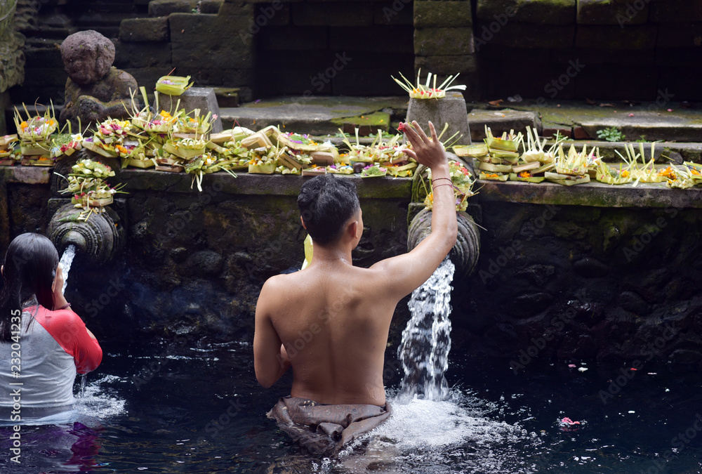 Tirta Empul is an important temple complex and holy mountain spring ...