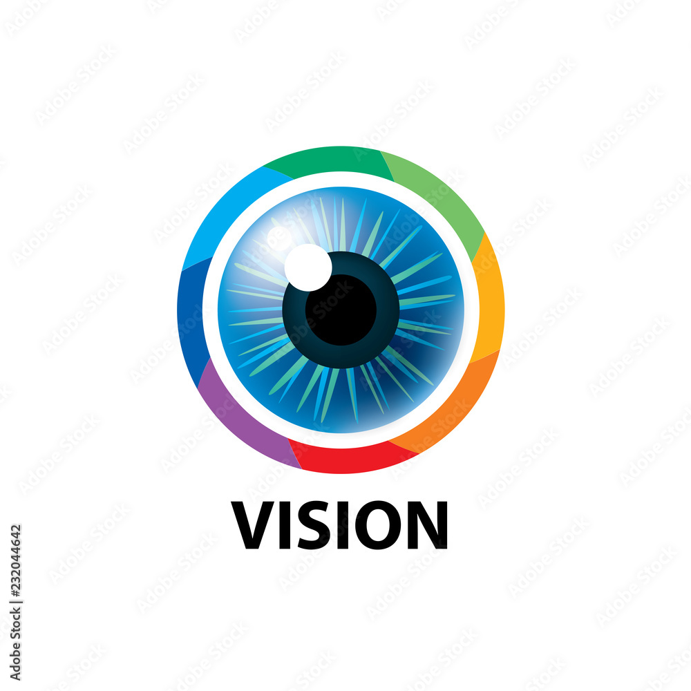 Sign in the shape of the eye. Vector illustration of the icon Stock ...