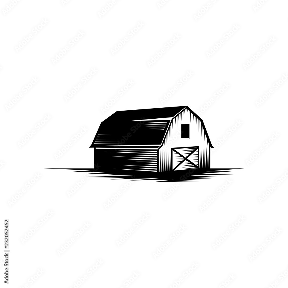 Vintage Barn Vector