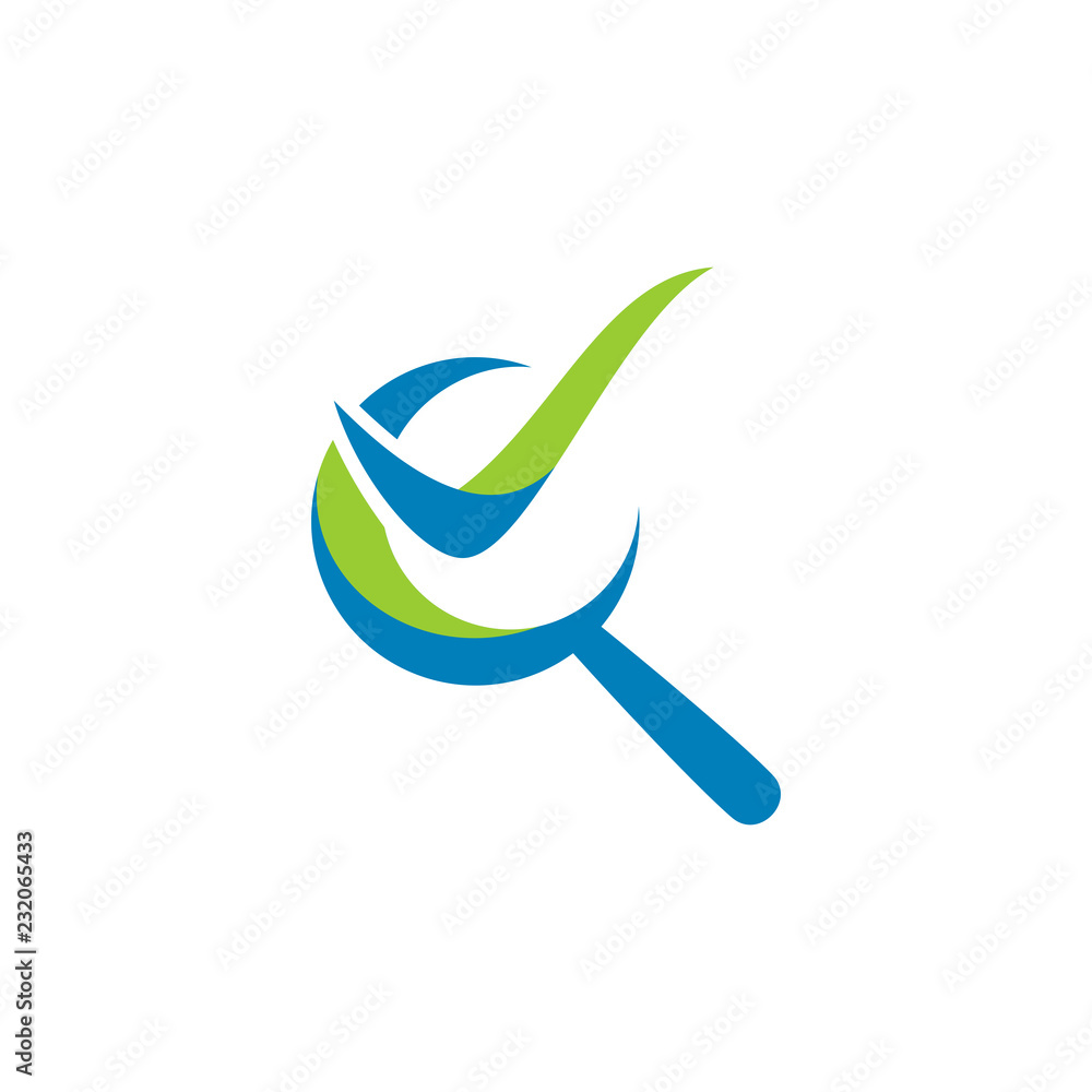 Auditing logo design inspiration, magnifying glass logo, checklist logo ...