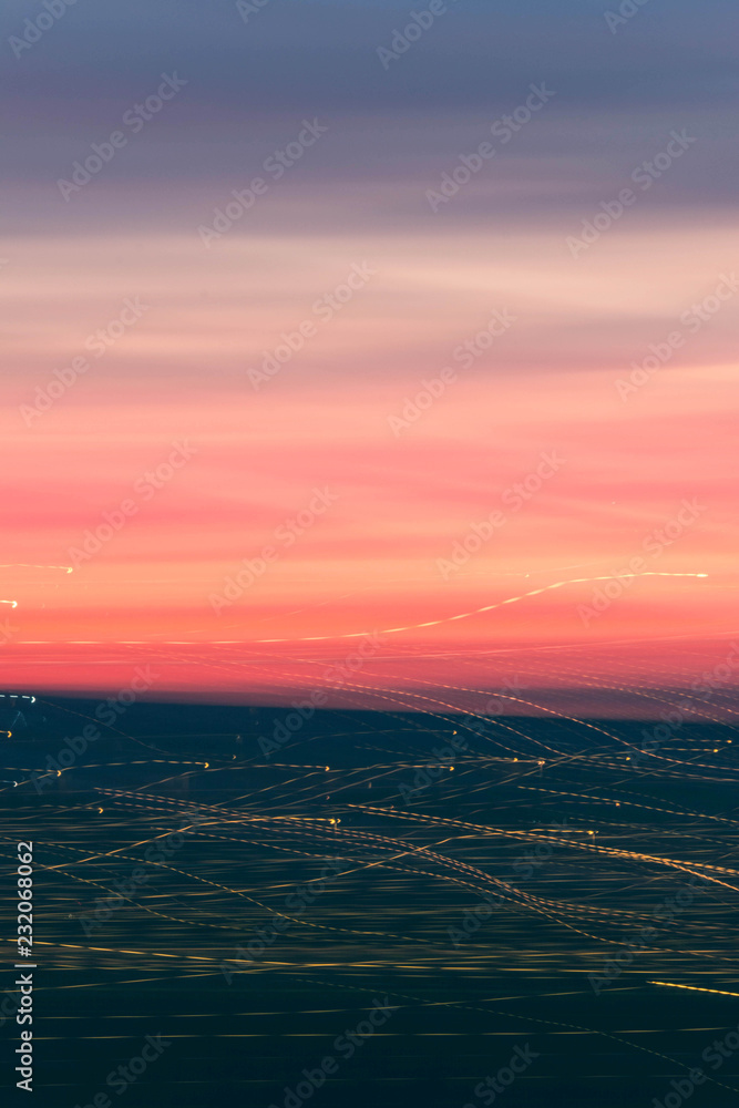 Multicolored sky background with light trails Stock Photo | Adobe Stock