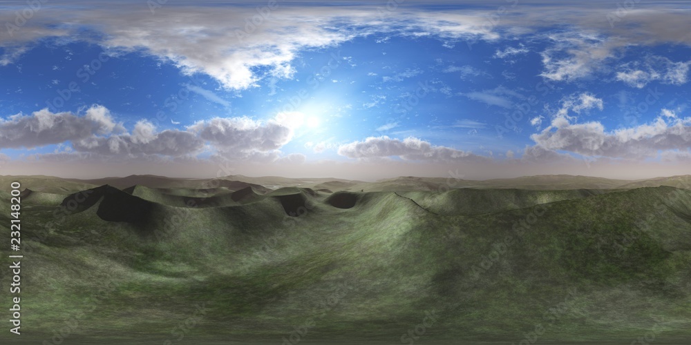 HDRI, environment map , Round panorama, spherical panorama, equidistant ...