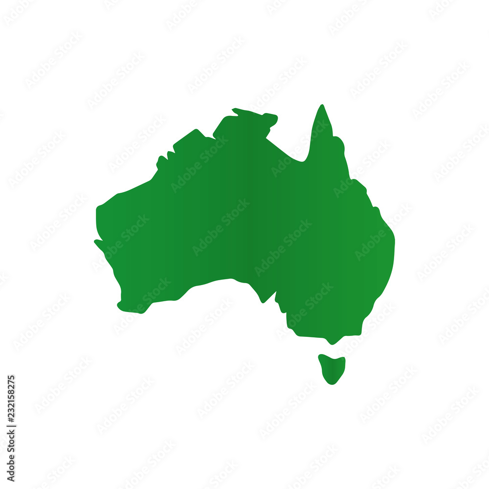 Map Of Australia. vector illustration Stock Vector | Adobe Stock