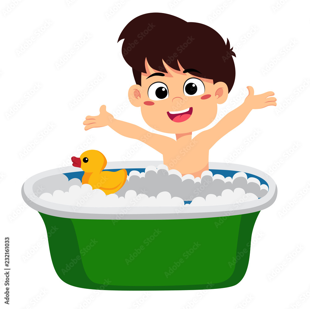 Cartoon In The Morning Getting Ready