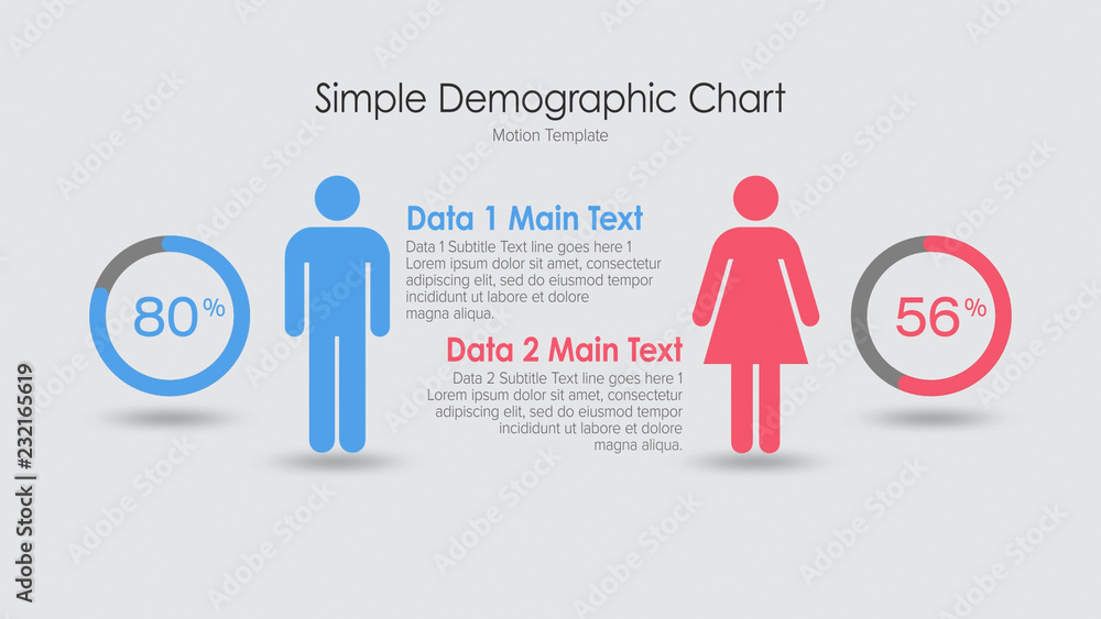 People Demographic Charts Stock Template | Adobe Stock