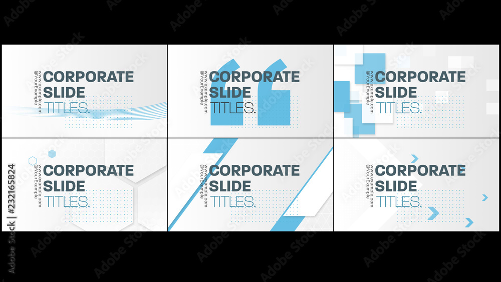 Corporate Slide Titles Stock Template | Adobe Stock