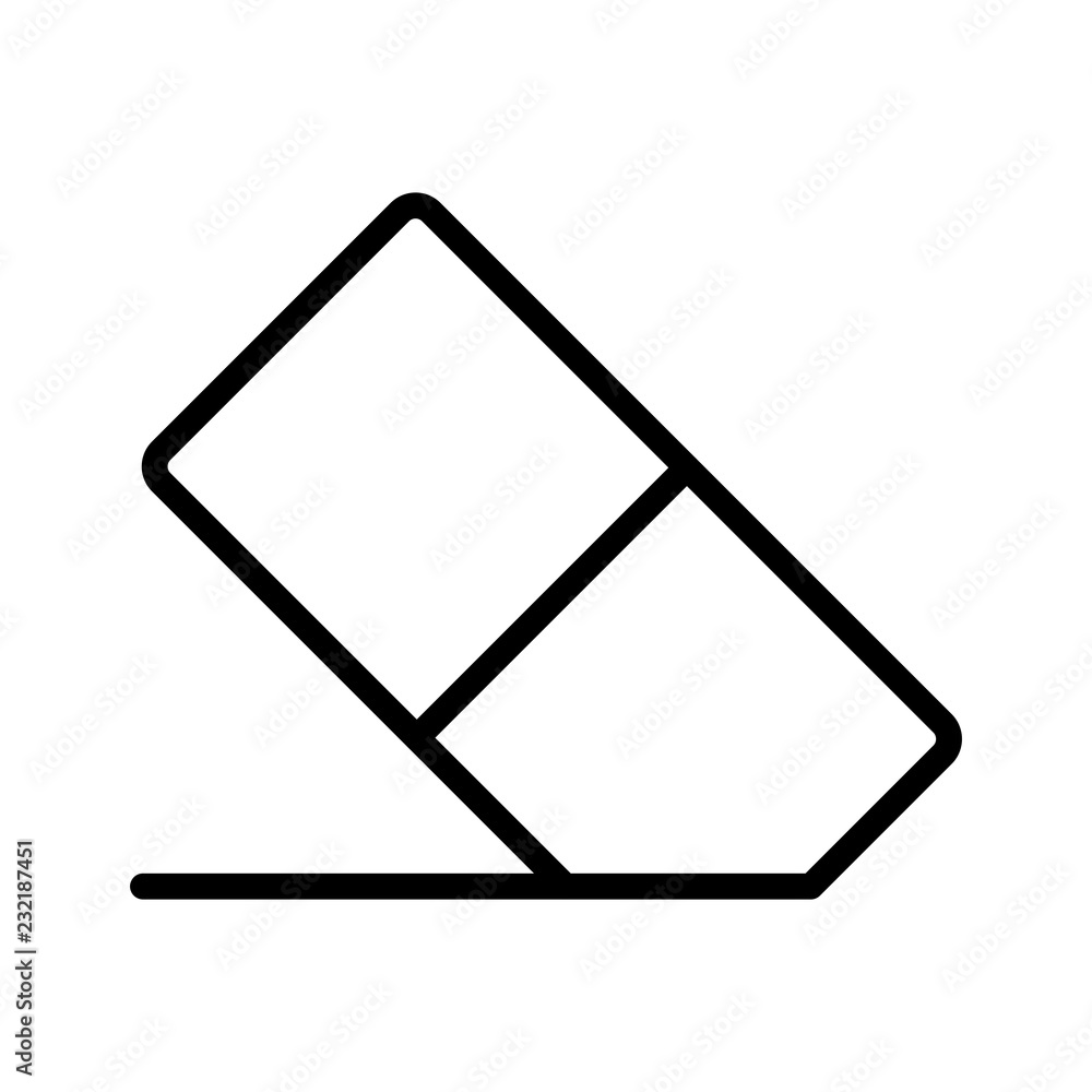 vector eraser icon in creative design with elements for mobile and web ...