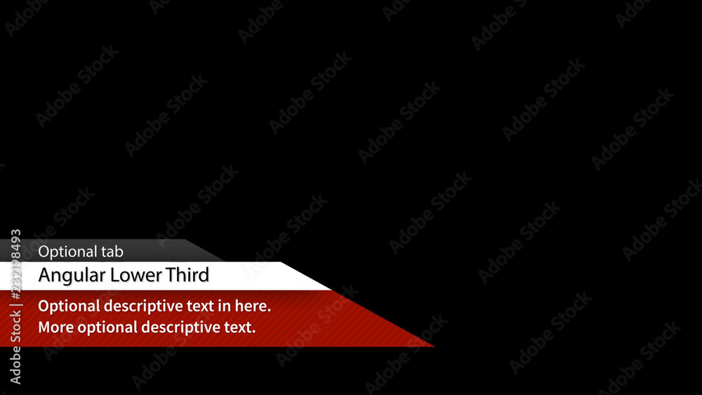 Angular Lower Third Stock Template | Adobe Stock