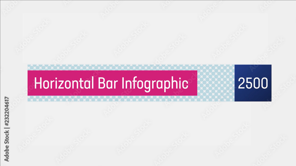 Horizontal Bar Infographic Stock Template | Adobe Stock