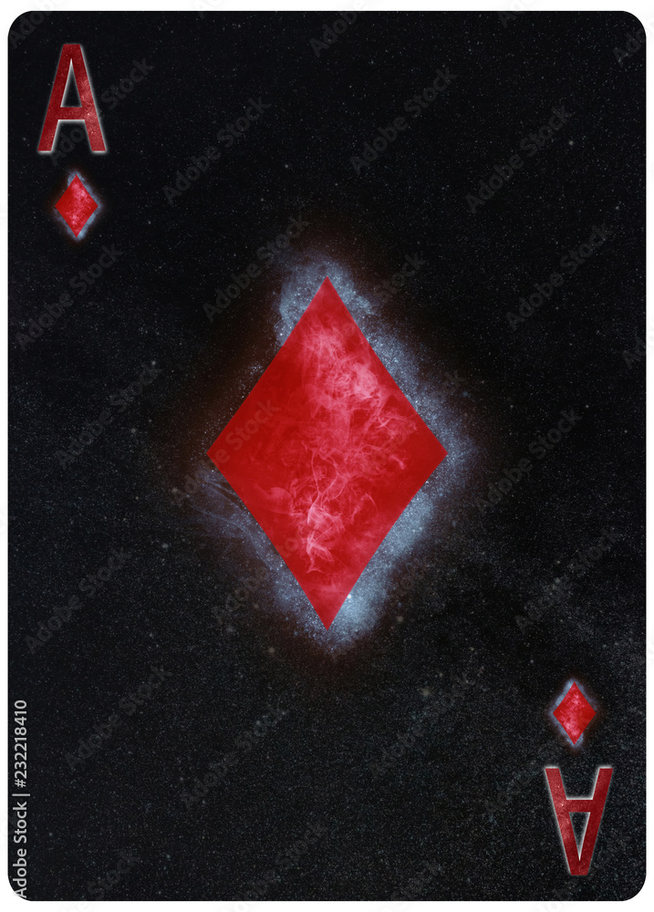 Ace of diamonds playing card Abstract Background Stock Illustration ...