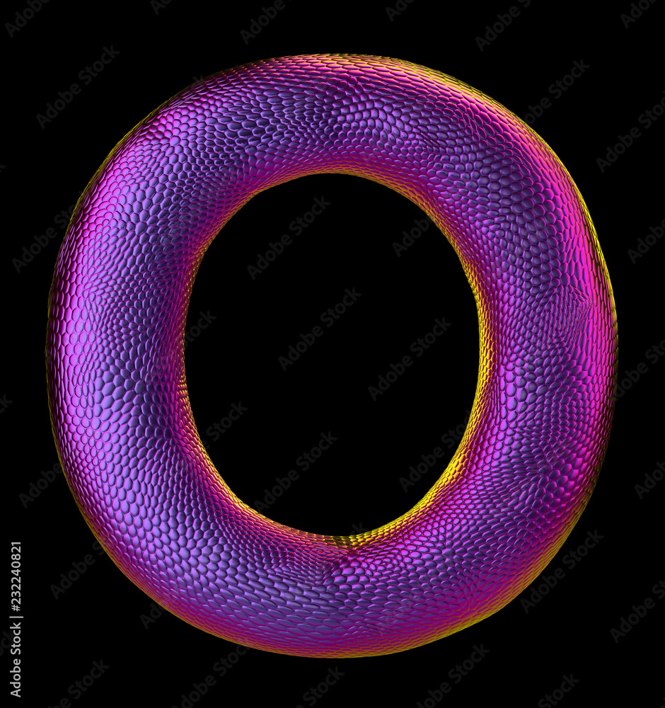 The Letter O In Purple