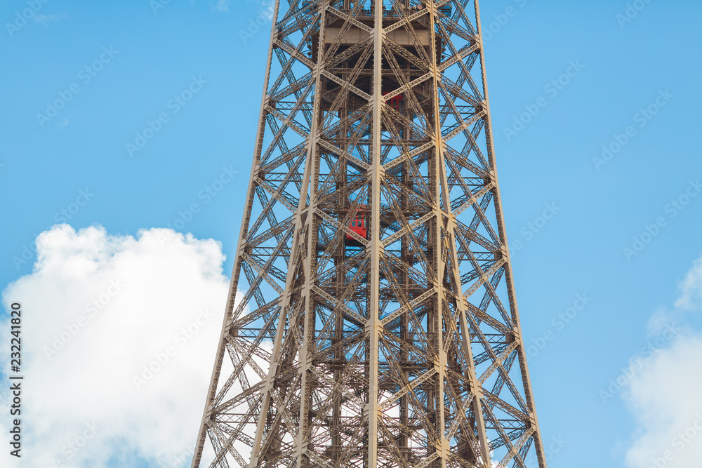 Inside Eiffel Tower Elevator