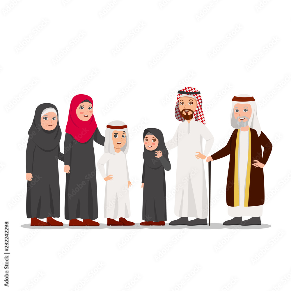 Emirati Family Clipart 5