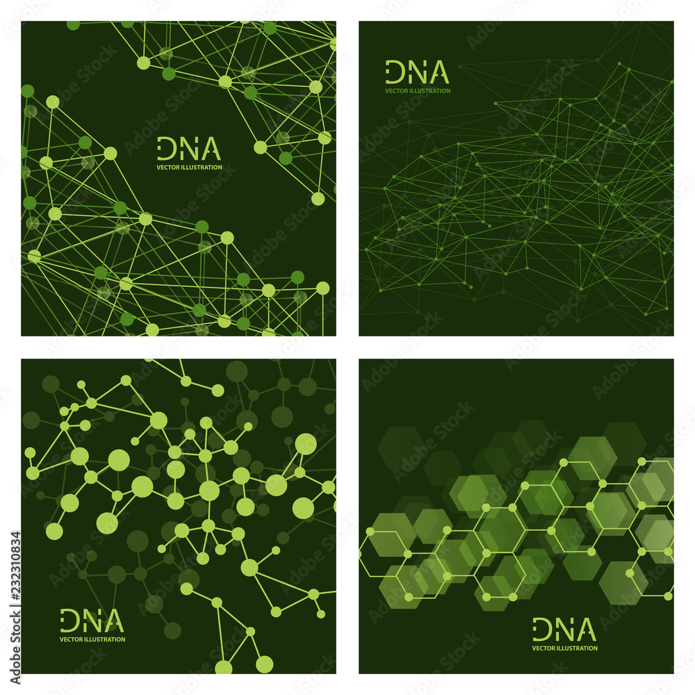 Scientific vector illustration genetic engineering and biotechnology ...