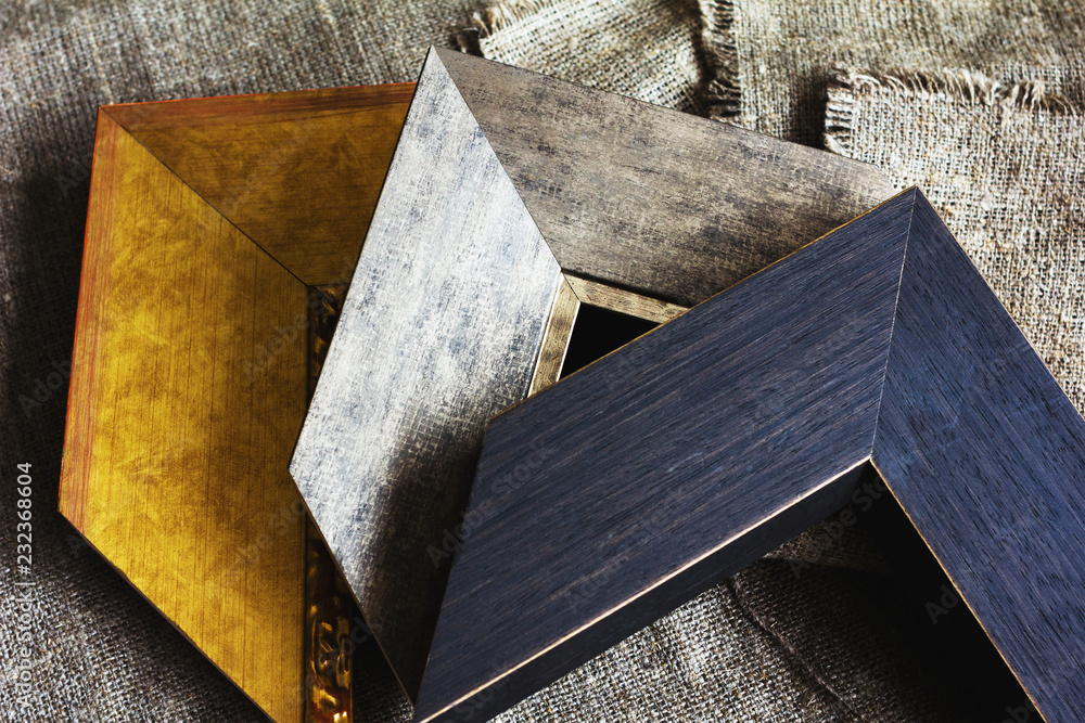 Decorative modern picture frames. Frames samples background. Stock ...