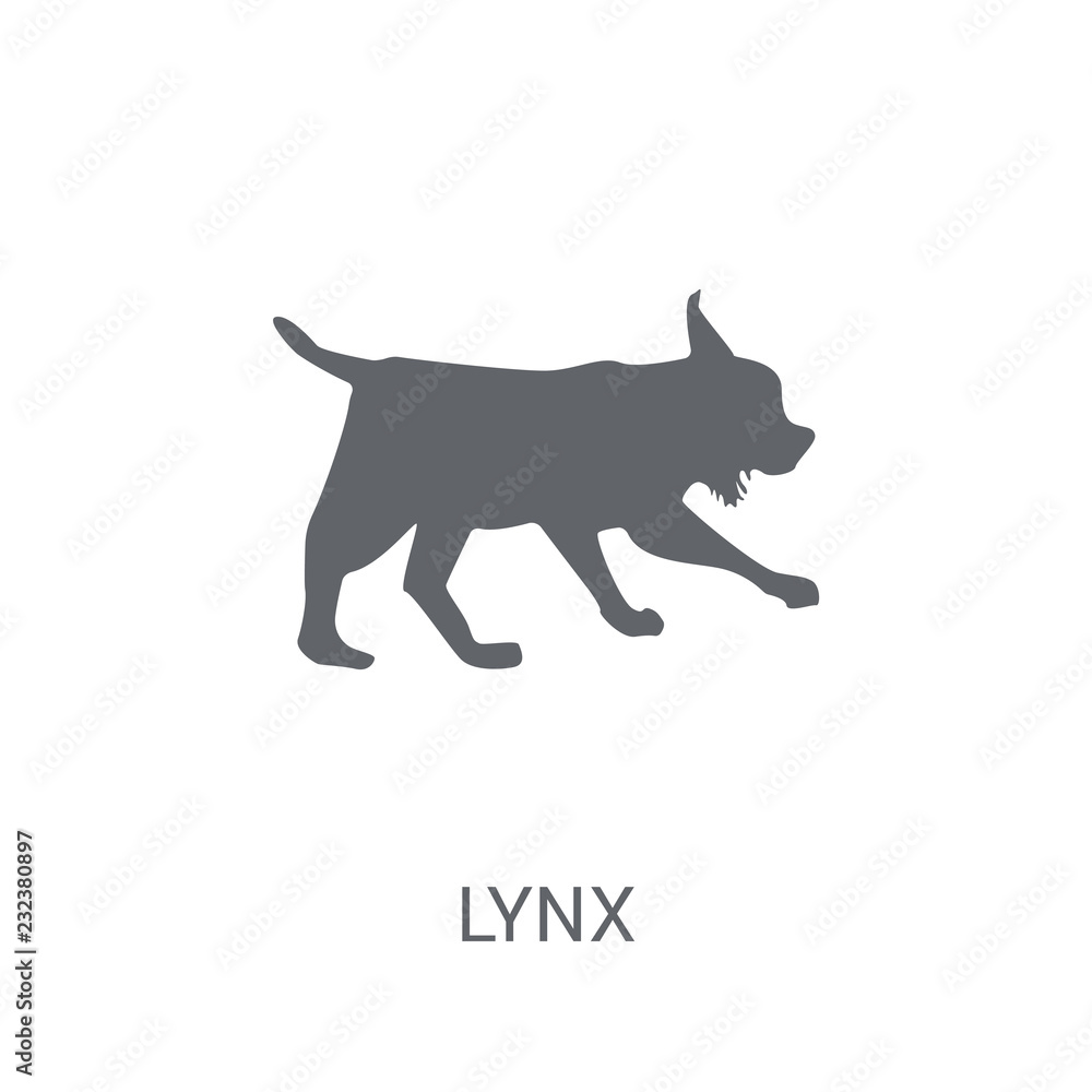 Lynx icon. Trendy Lynx logo concept on white background from animals ...