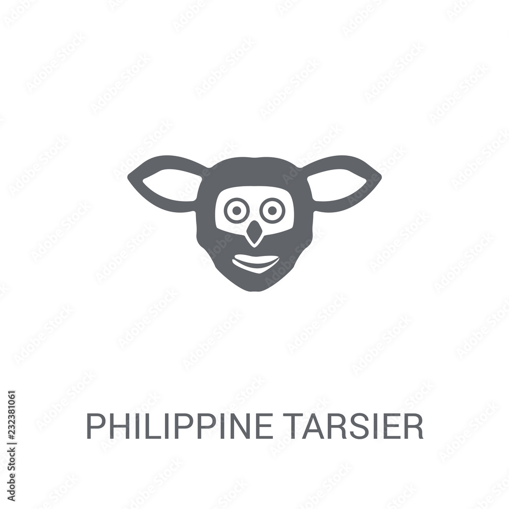 Philippine tarsier icon. Trendy Philippine tarsier logo concept on ...