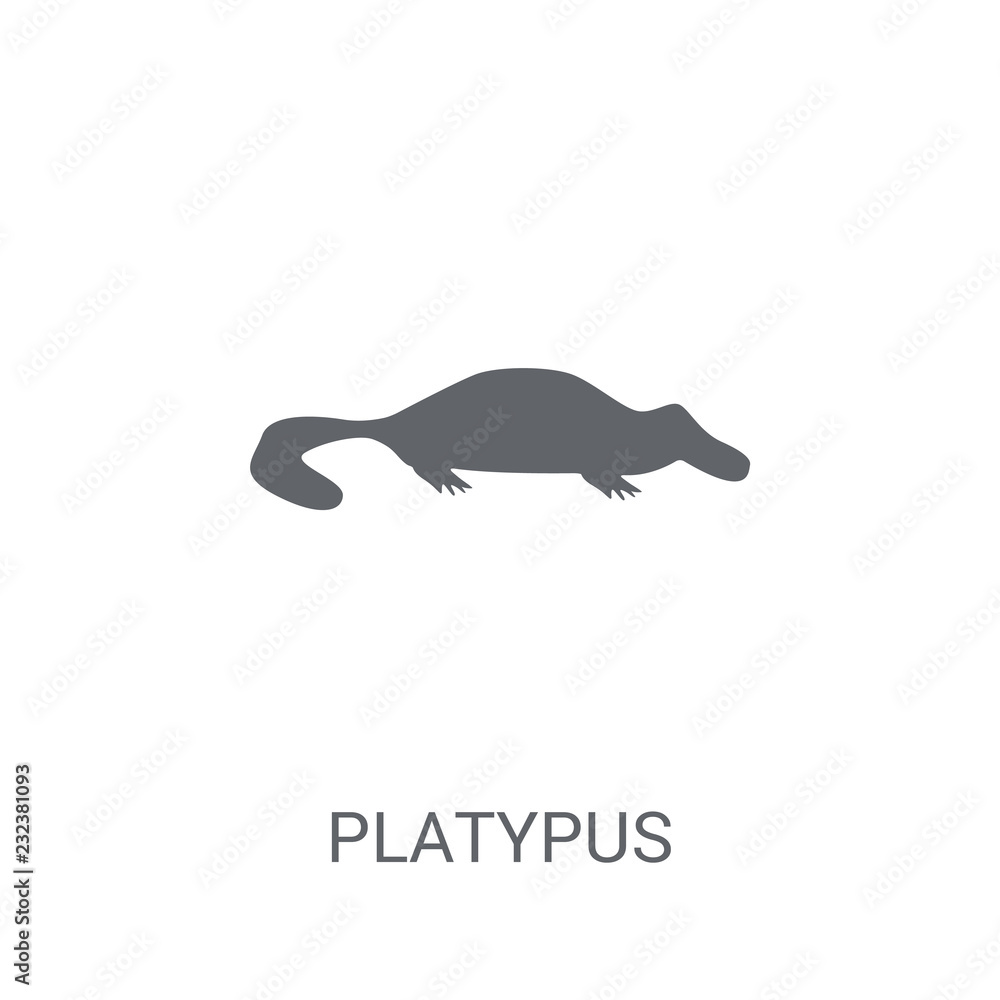 Platypus icon. Trendy Platypus logo concept on white background from ...