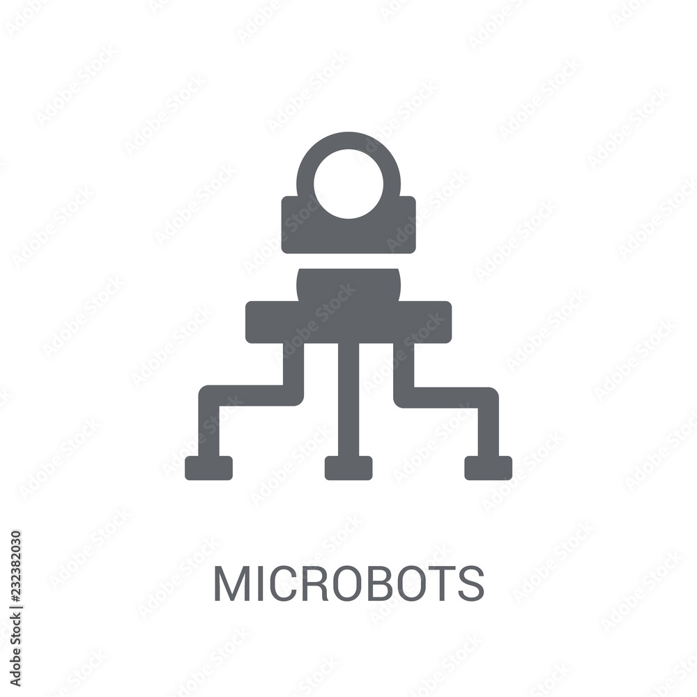 Microbots icon. Trendy Microbots logo concept on white background from ...