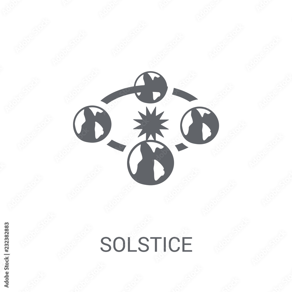 Solstice icon. Trendy Solstice logo concept on white background from ...