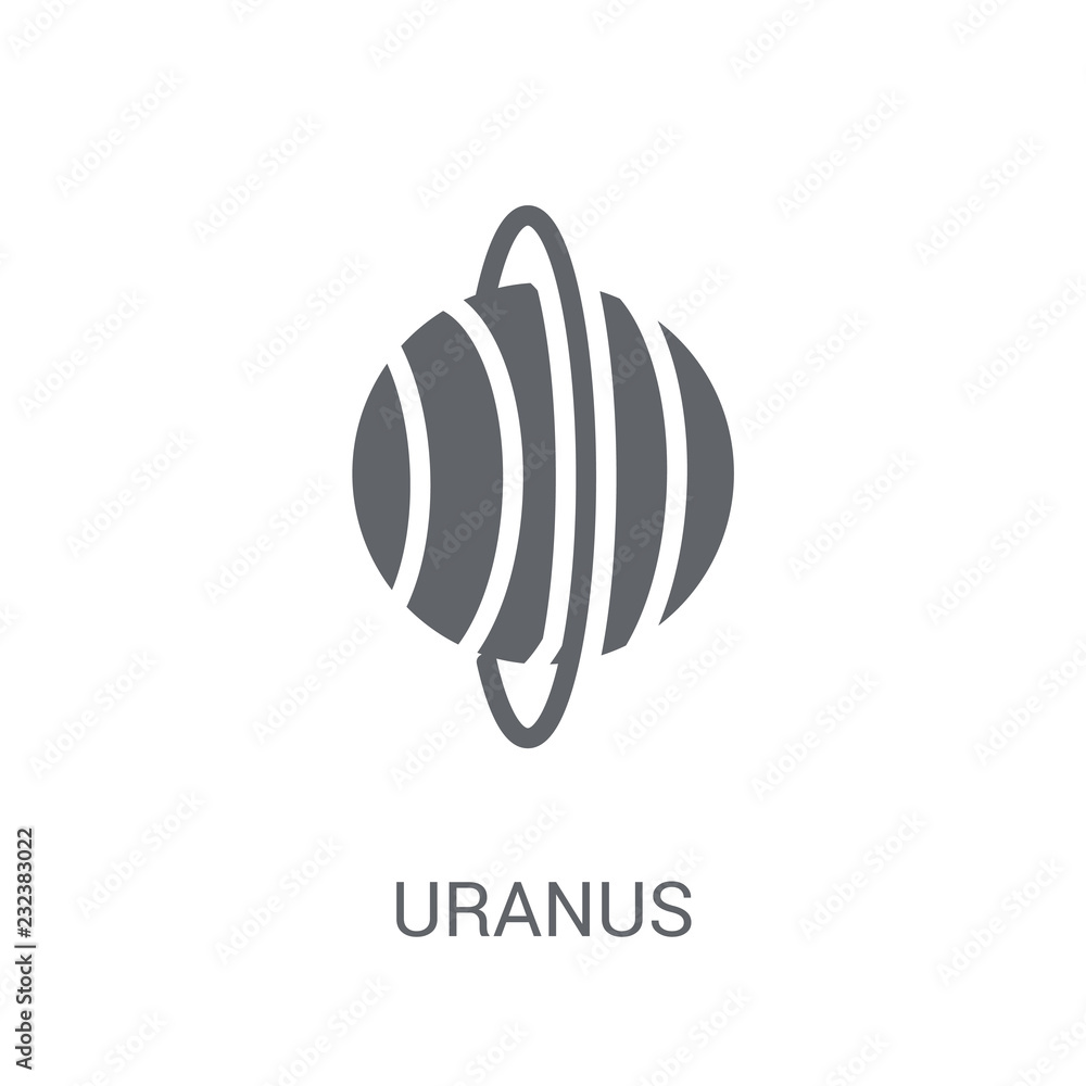 Uranus icon. Trendy Uranus logo concept on white background from ...