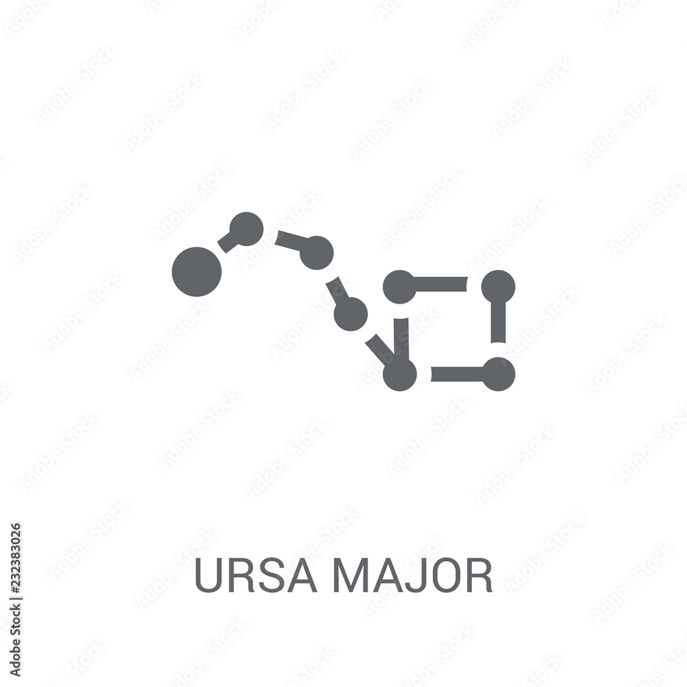 Ursa major icon. Trendy Ursa major logo concept on white background from Astronomy collection ...