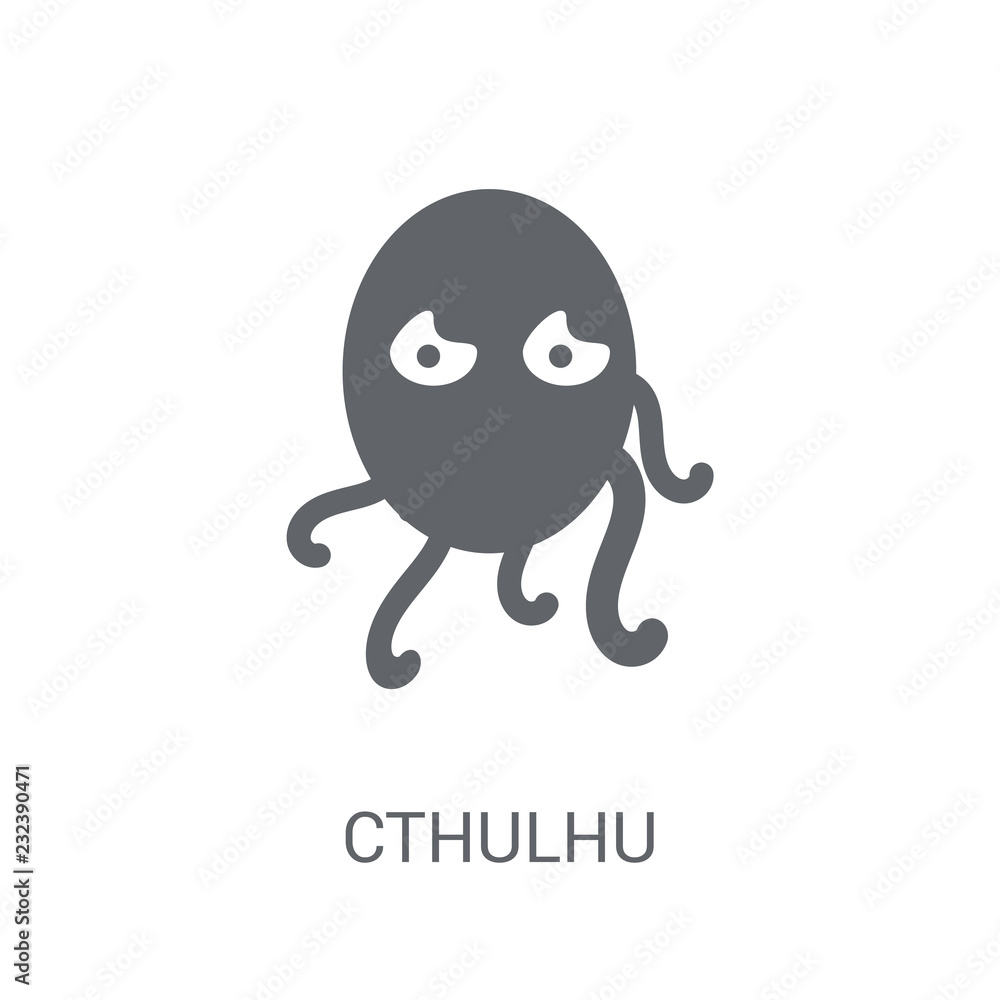 Cthulhu icon. Trendy Cthulhu logo concept on white background from ...