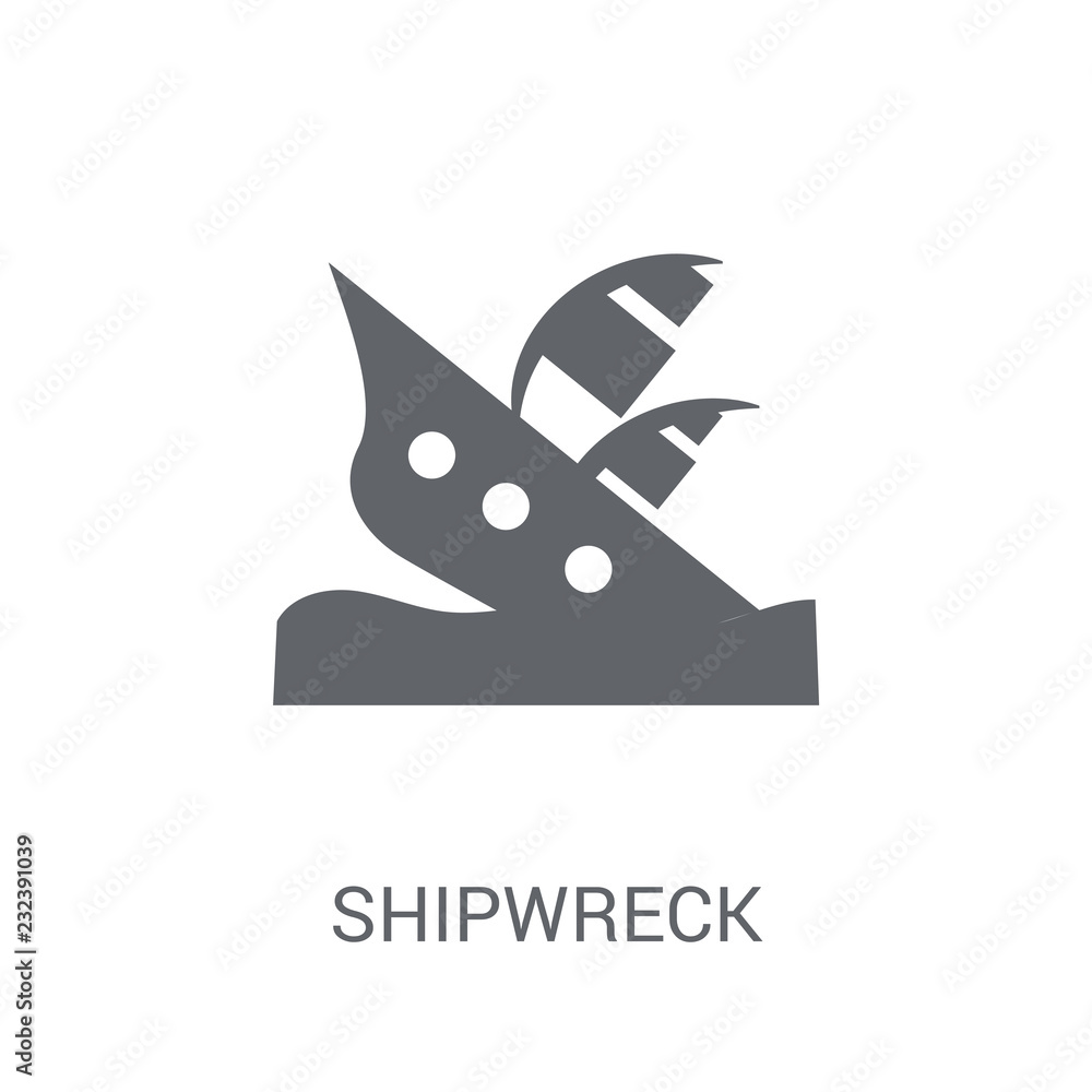 Shipwreck icon. Trendy Shipwreck logo concept on white background from ...