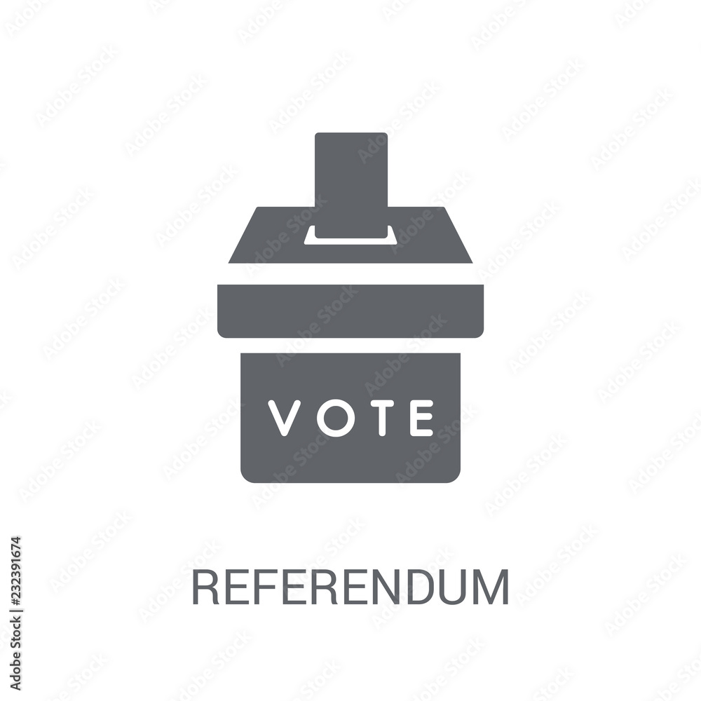 referendum icon. Trendy referendum logo concept on white background ...