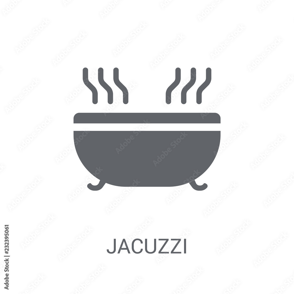 Jacuzzi icon. Trendy Jacuzzi logo concept on white background from ...