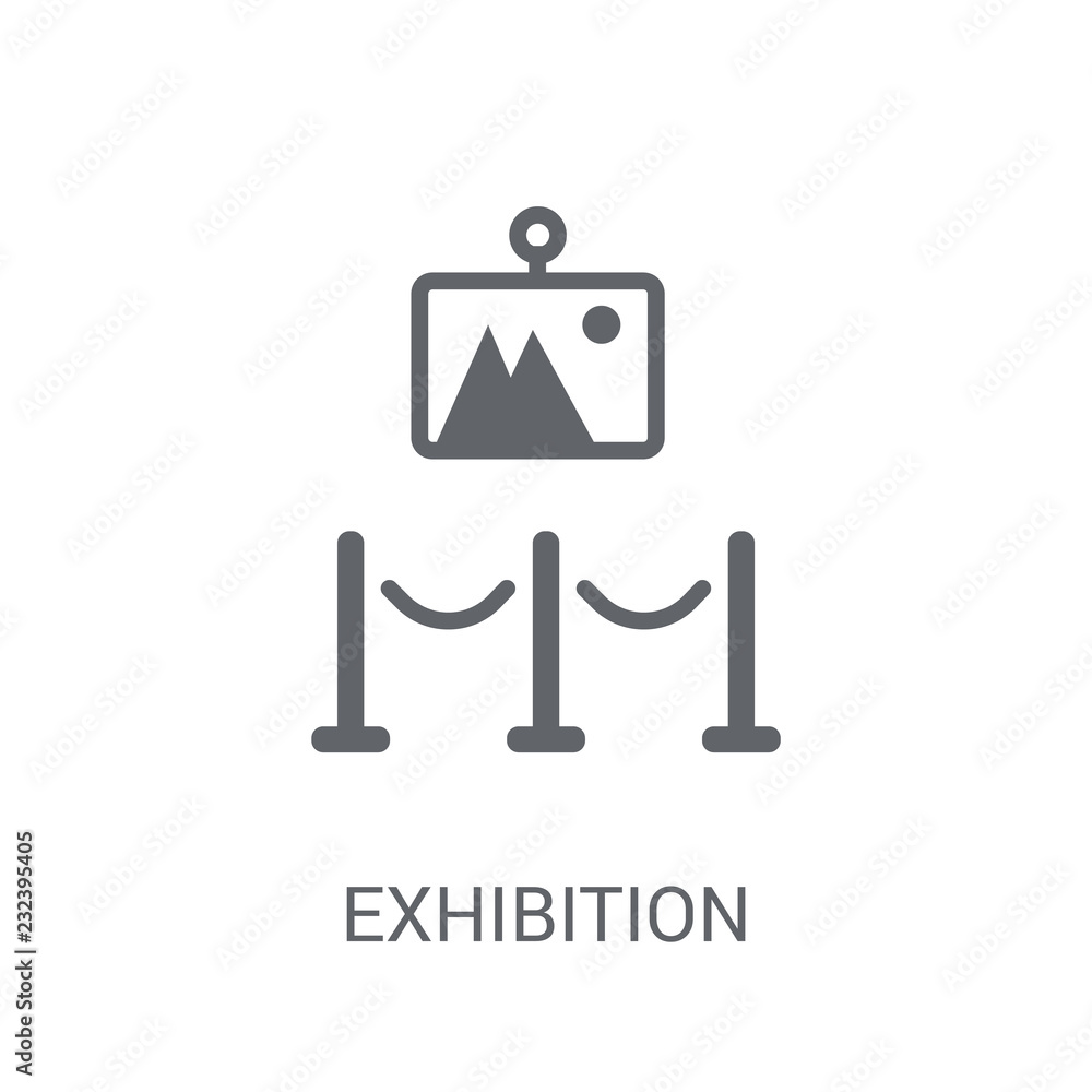 Exhibition icon. Trendy Exhibition logo concept on white background ...