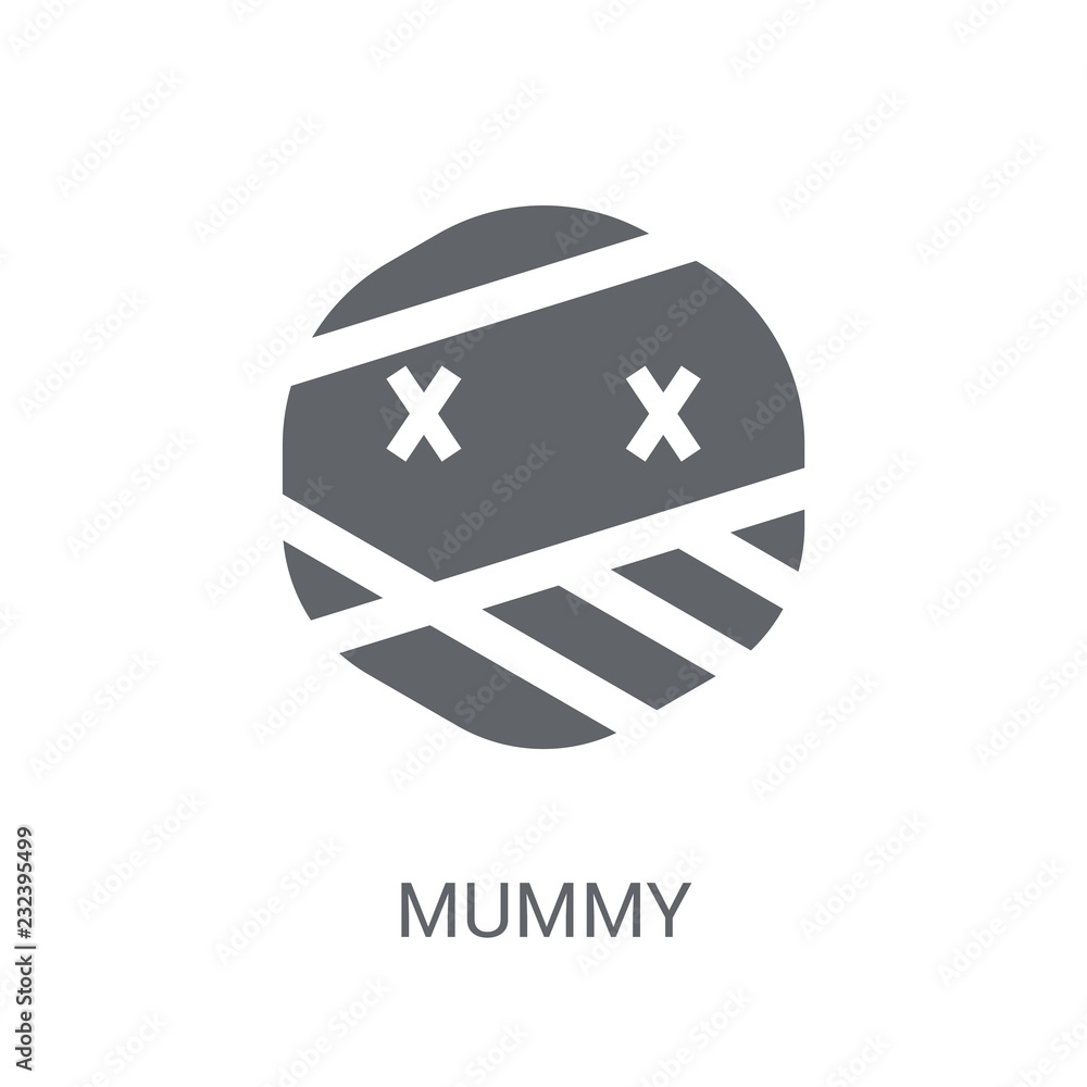 Mummy icon. Trendy Mummy logo concept on white background from Museum ...