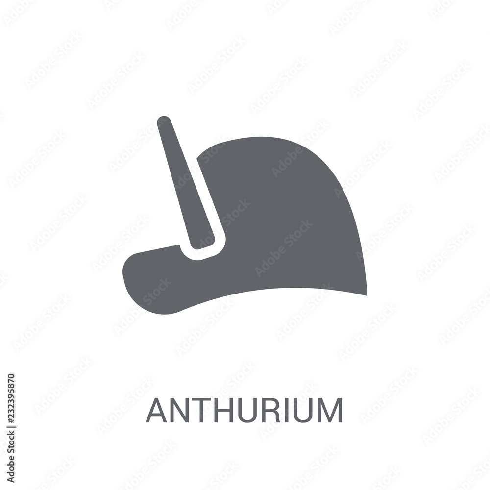 Anthurium icon. Trendy Anthurium logo concept on white background from ...
