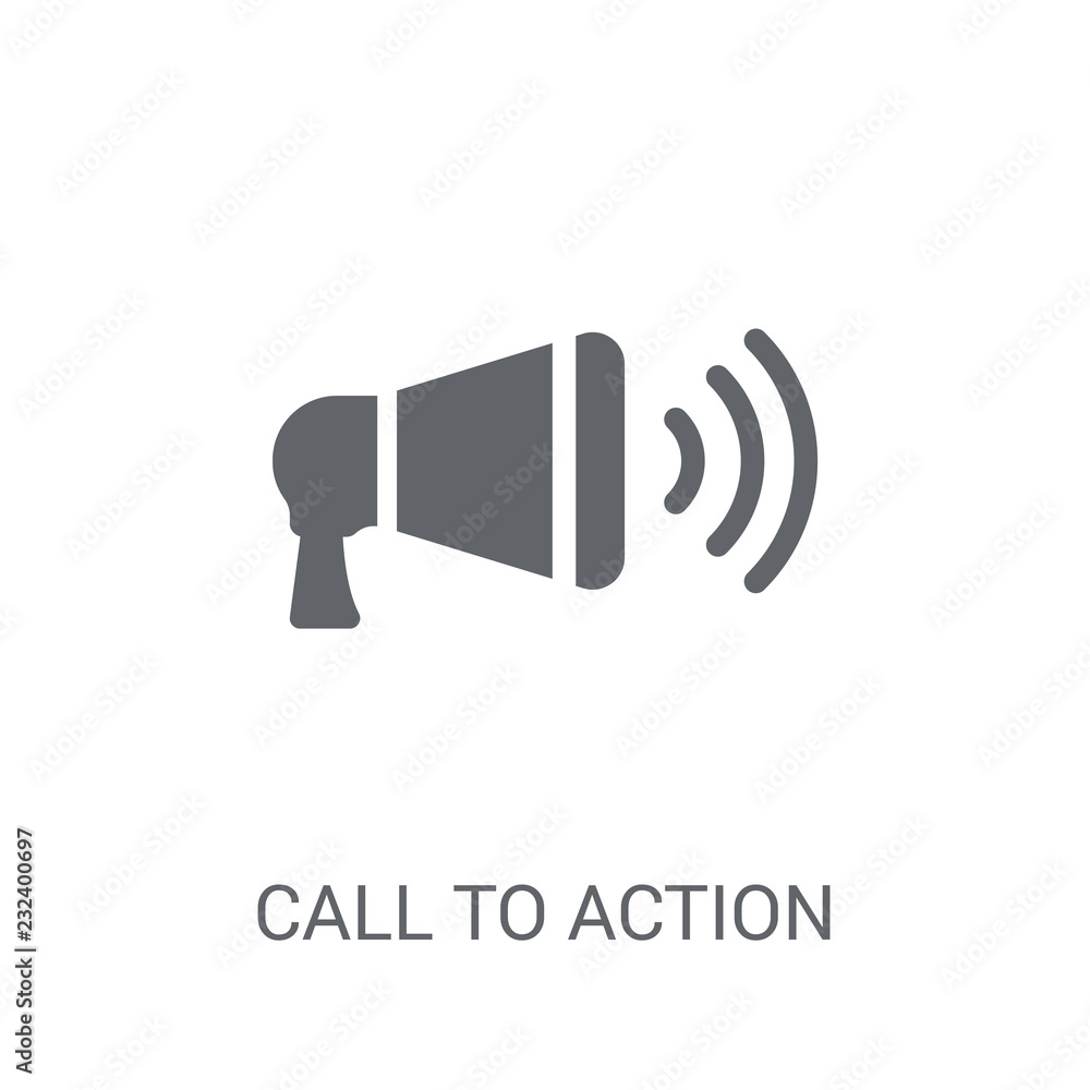 Call to Action icon. Trendy Call to Action logo concept on white ...